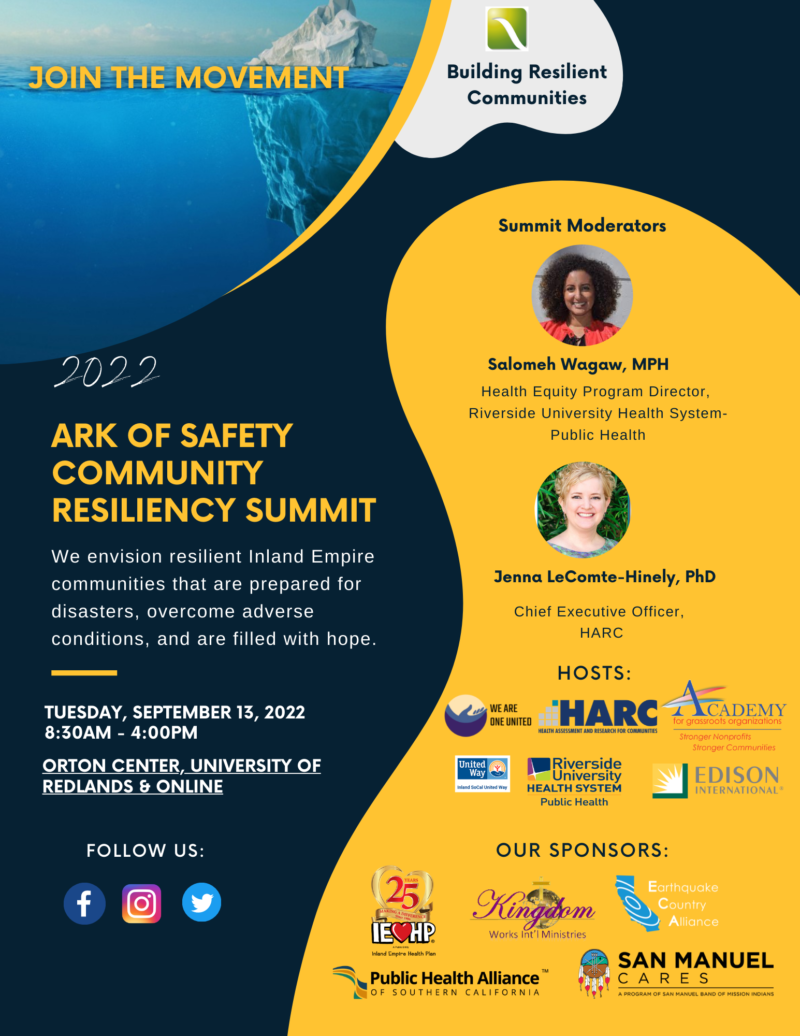 2022 Ark of Safety Community Resiliency Summit - Building Resilient ...