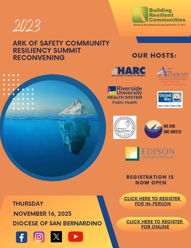 3rd Ark of Safety Community Resiliency Summit Reconvening - Building ...